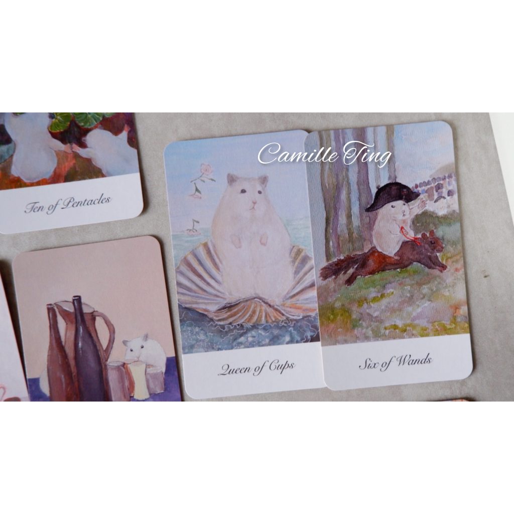 Hamster Tarot Card Deck : Bobby & Mei Mei Tarot 小ㄅ美美倉鼠塔羅牌 - Meowdrey 喵黛麗塔羅