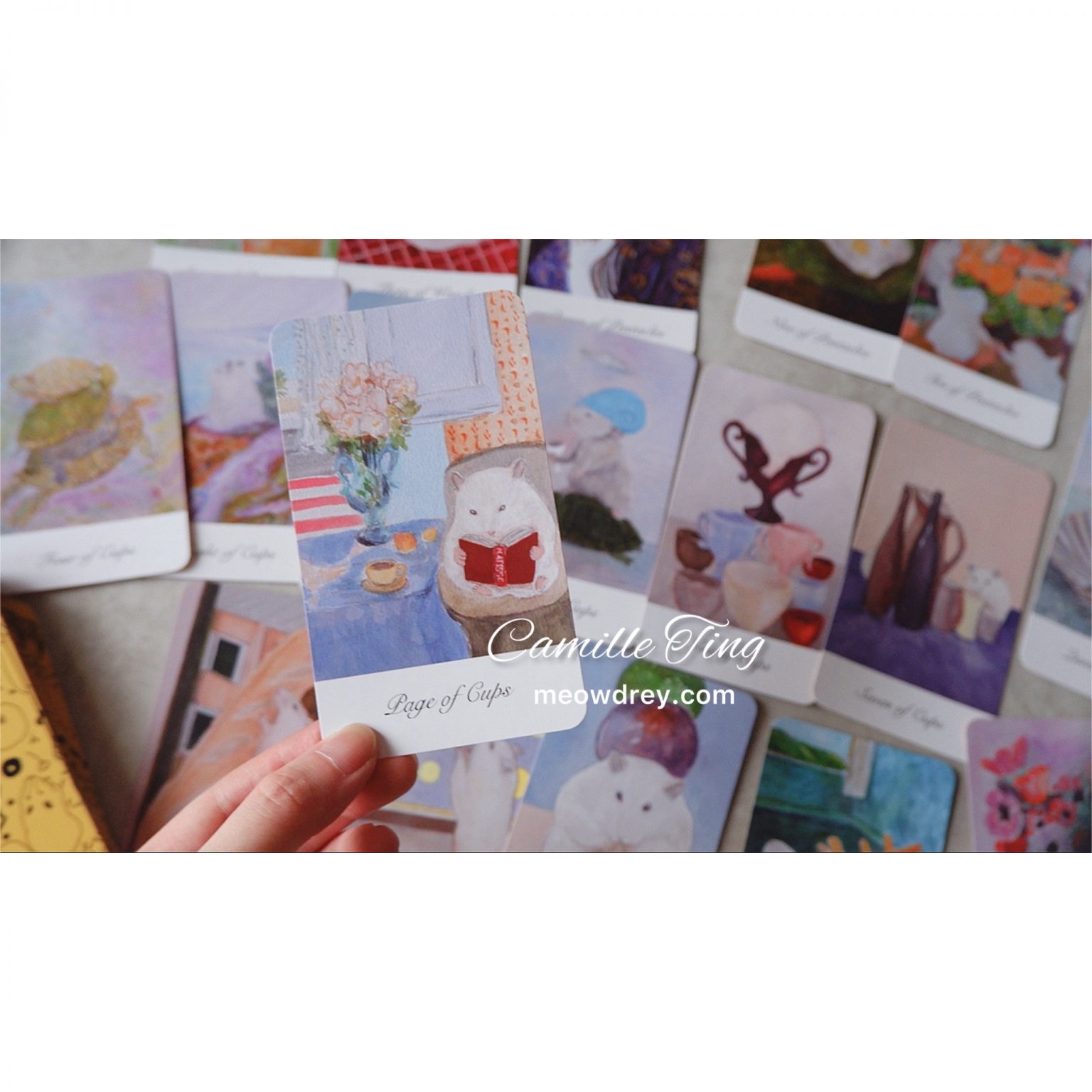 Hamster Tarot Card Deck : Bobby & Mei Mei Tarot 小ㄅ美美倉鼠塔羅牌 - Meowdrey 喵黛麗塔羅