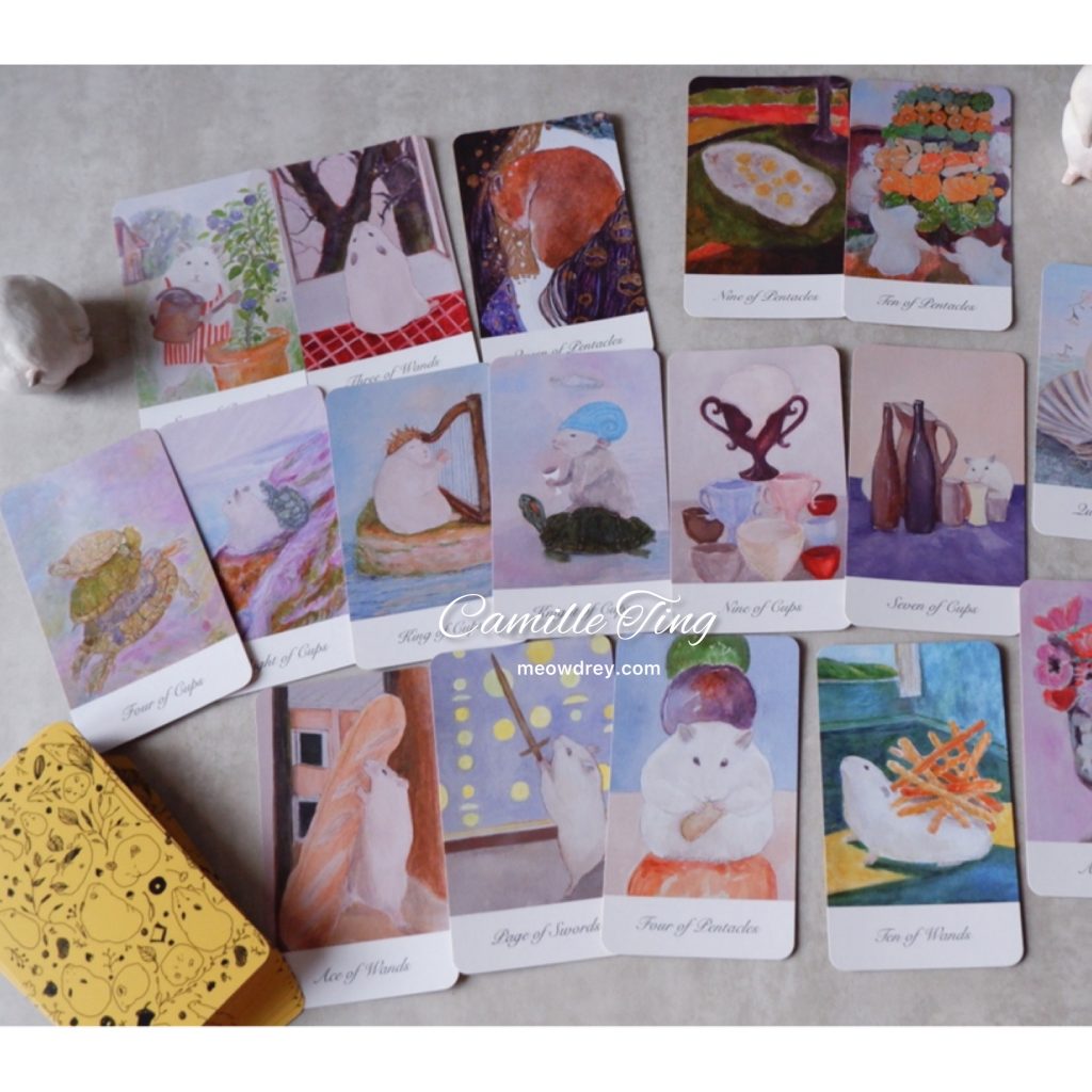 Hamster Tarot Card Deck : Bobby & Mei Mei Tarot 小ㄅ美美倉鼠塔羅牌 - Meowdrey 喵黛麗塔羅