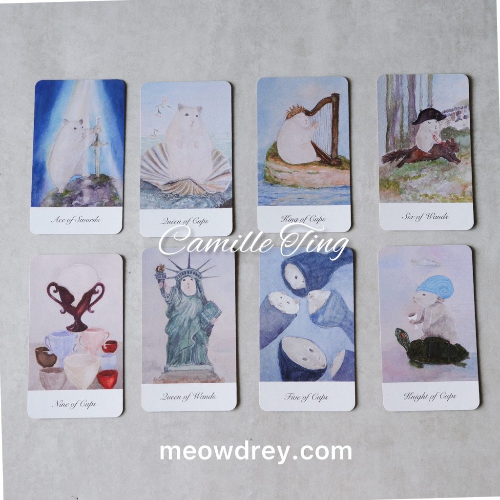 Hamster Tarot Card Deck : Bobby & Mei Mei Tarot 小ㄅ美美倉鼠塔羅牌 - Meowdrey 喵黛麗塔羅