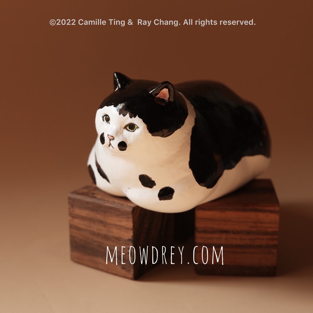 喵黛麗肥貓 Meowdrey Hepburn Cat Sculpture - Camille Ting - Meowdrey 喵黛麗塔羅