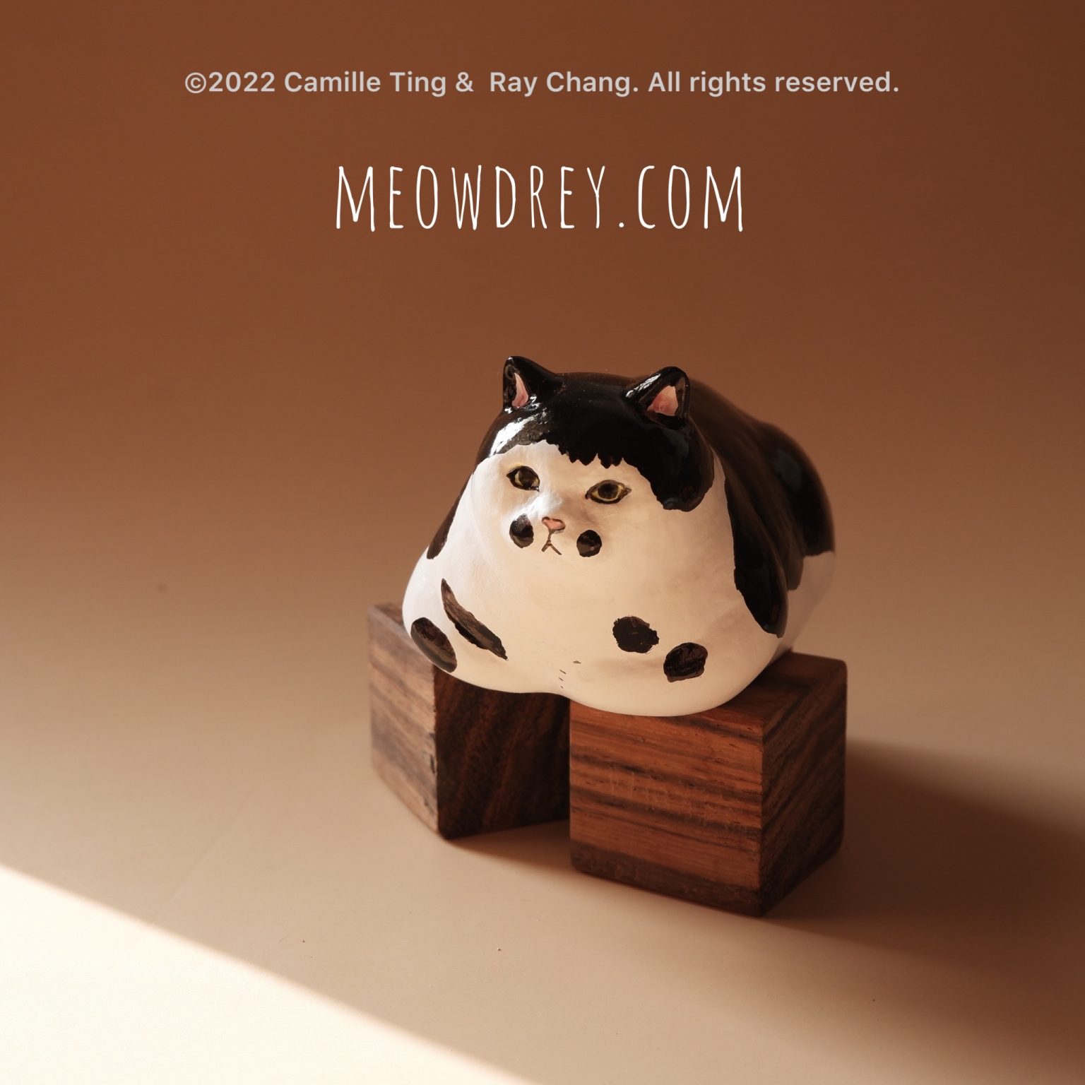喵黛麗肥貓 Meowdrey Hepburn Cat Sculpture - Camille Ting - Meowdrey 喵黛麗塔羅