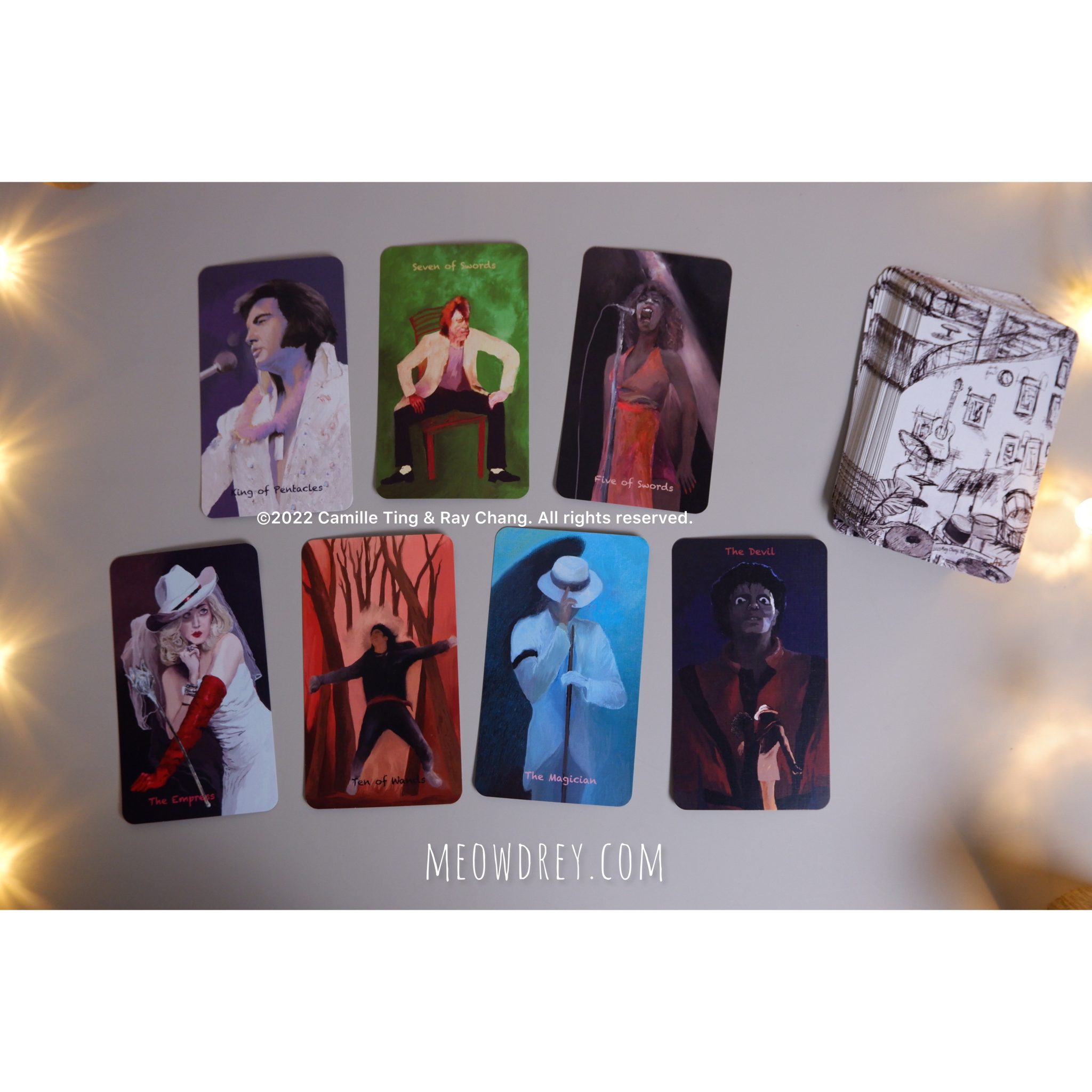 Hamster Tarot Card Deck : Bobby & Mei Mei Tarot 小ㄅ美美倉鼠塔羅牌 - Meowdrey 喵黛麗塔羅